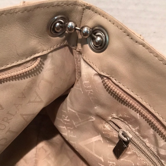 Furla | Bags | Furla Cream Leather Shoulder Bag Chain Strap | Poshmark